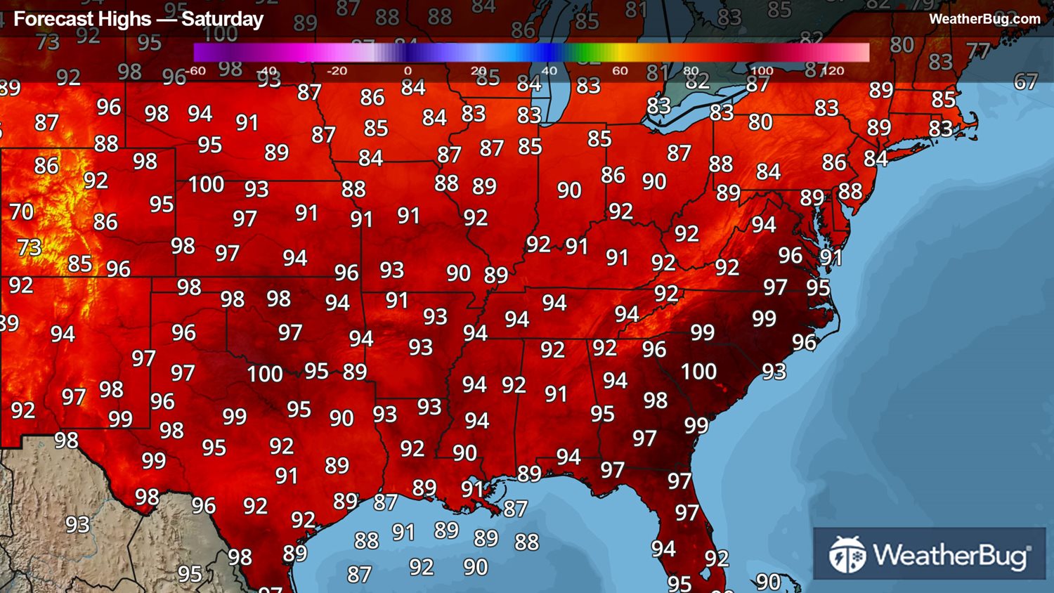Scorching Heat Bakes Central to Eastern U.S. | WeatherBug | WeatherBug