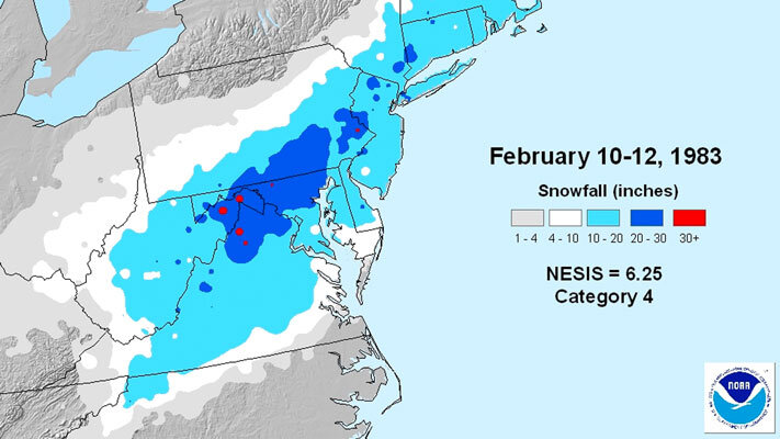 On This Day in 1983: Megapolitan Blizzard | WeatherBug