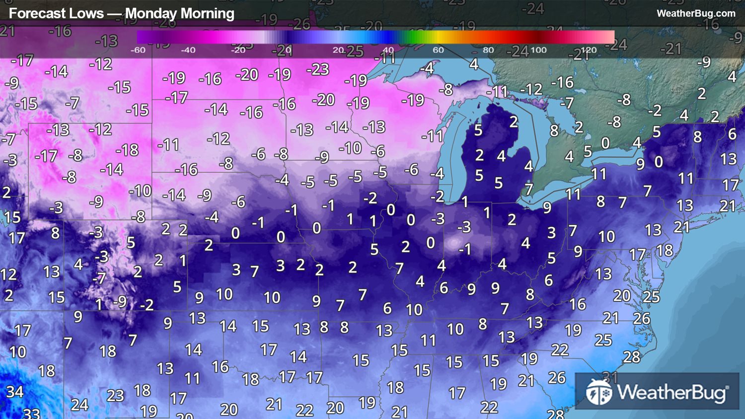 Bitter Cold Outbreak Headed to Eastern Two-Thirds of the U.S ...