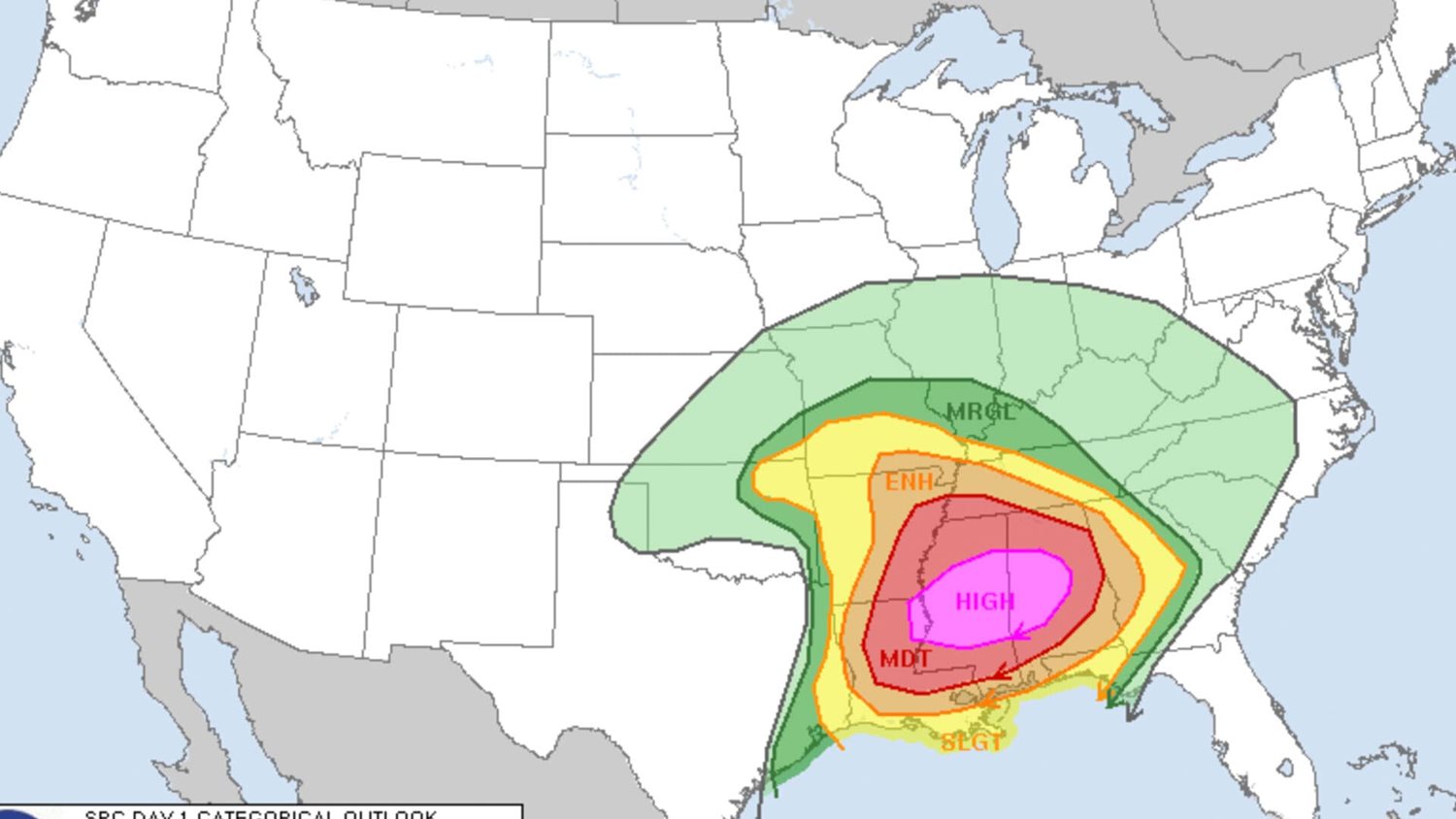Severe Thunderstorm Risk Categories Defined | WeatherBug