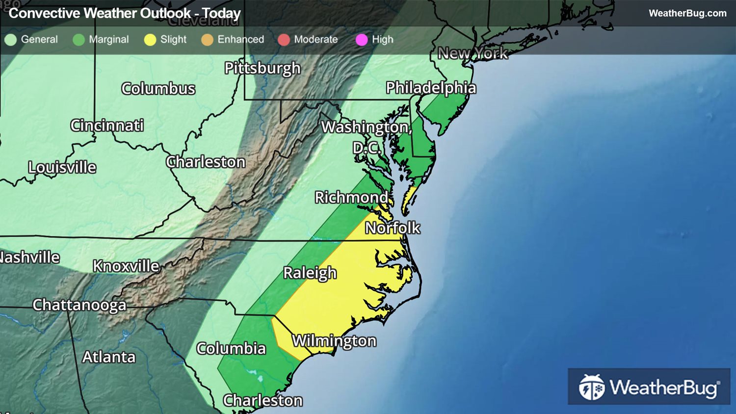 Severe Storms Target Carolinas, Mid-Atlantic | WeatherBug