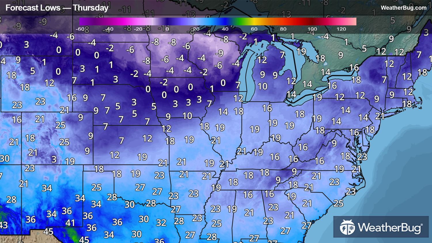 Frigid Temperatures Persist In The Central And Eastern U.S. | WeatherBug