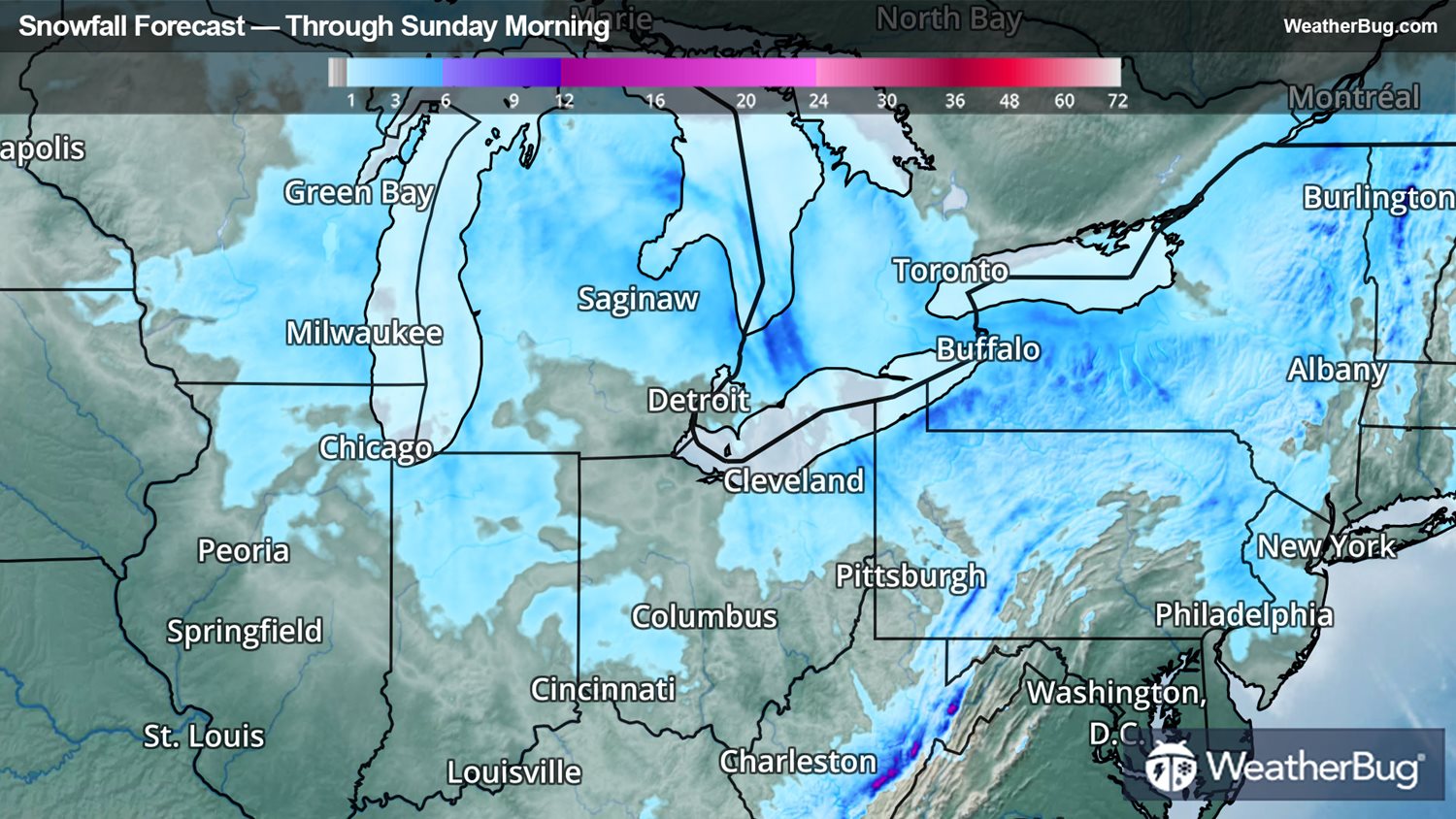 Snowy, Blustery Weather Threatens The Great Lakes, Northeast | WeatherBug