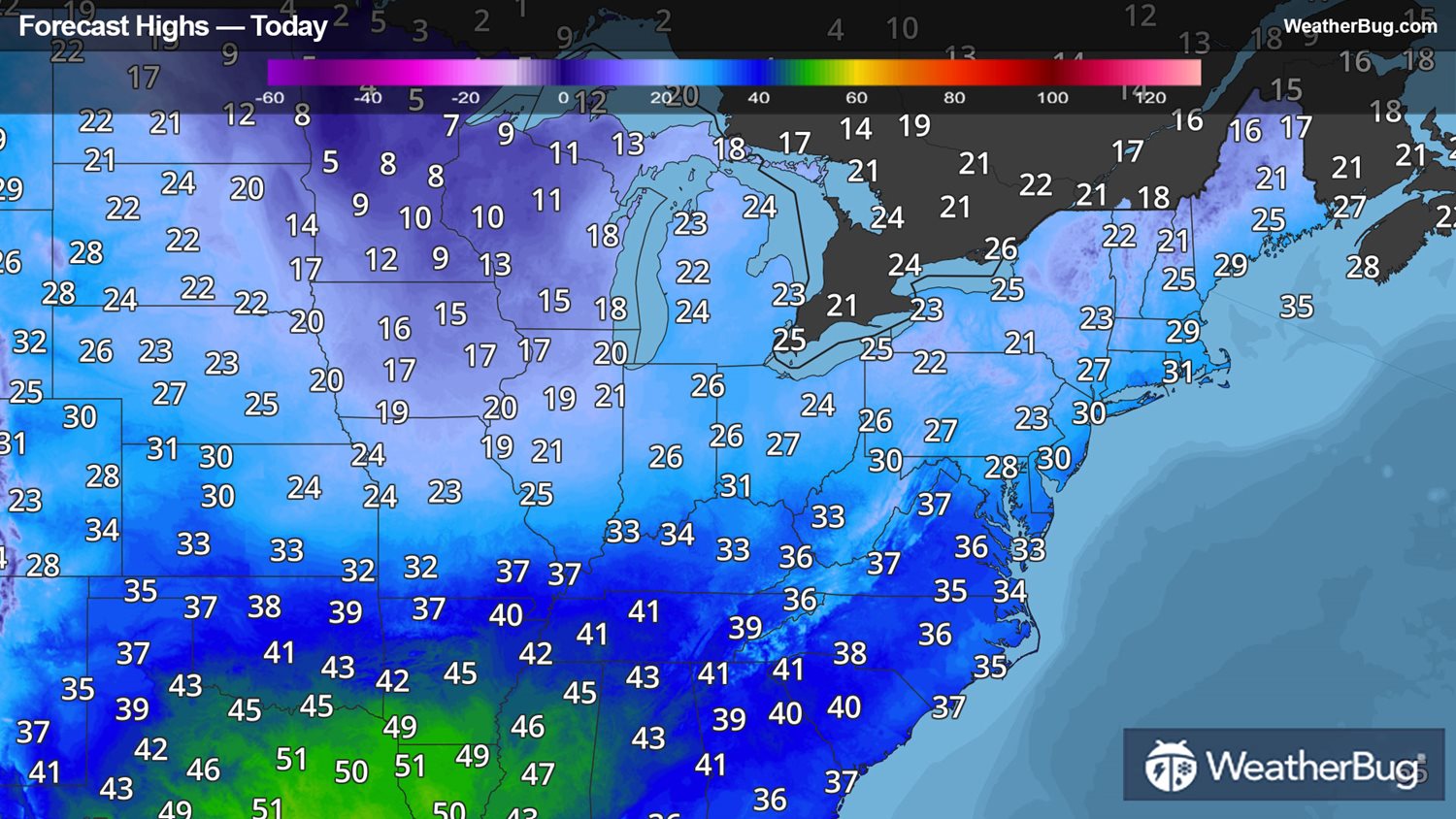 Arctic Air Holds on for One More Day | WeatherBug | WeatherBug