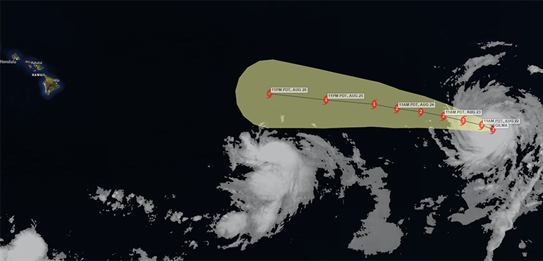 Gilma Becomes A Category 3 Hurricane In The East Pacific | WeatherBug ...