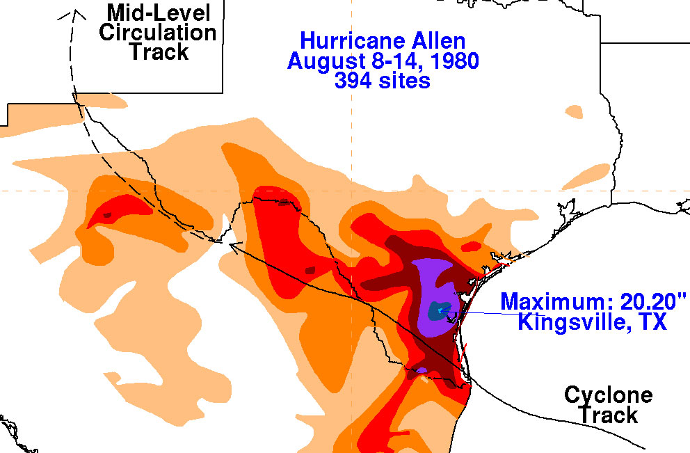 On This Day in 1980: Hurricane Allen Thrashes South Texas | WeatherBug