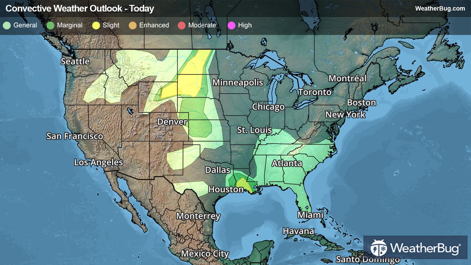 Severe Storms Threaten The Plains, Southeast Today | WeatherBug