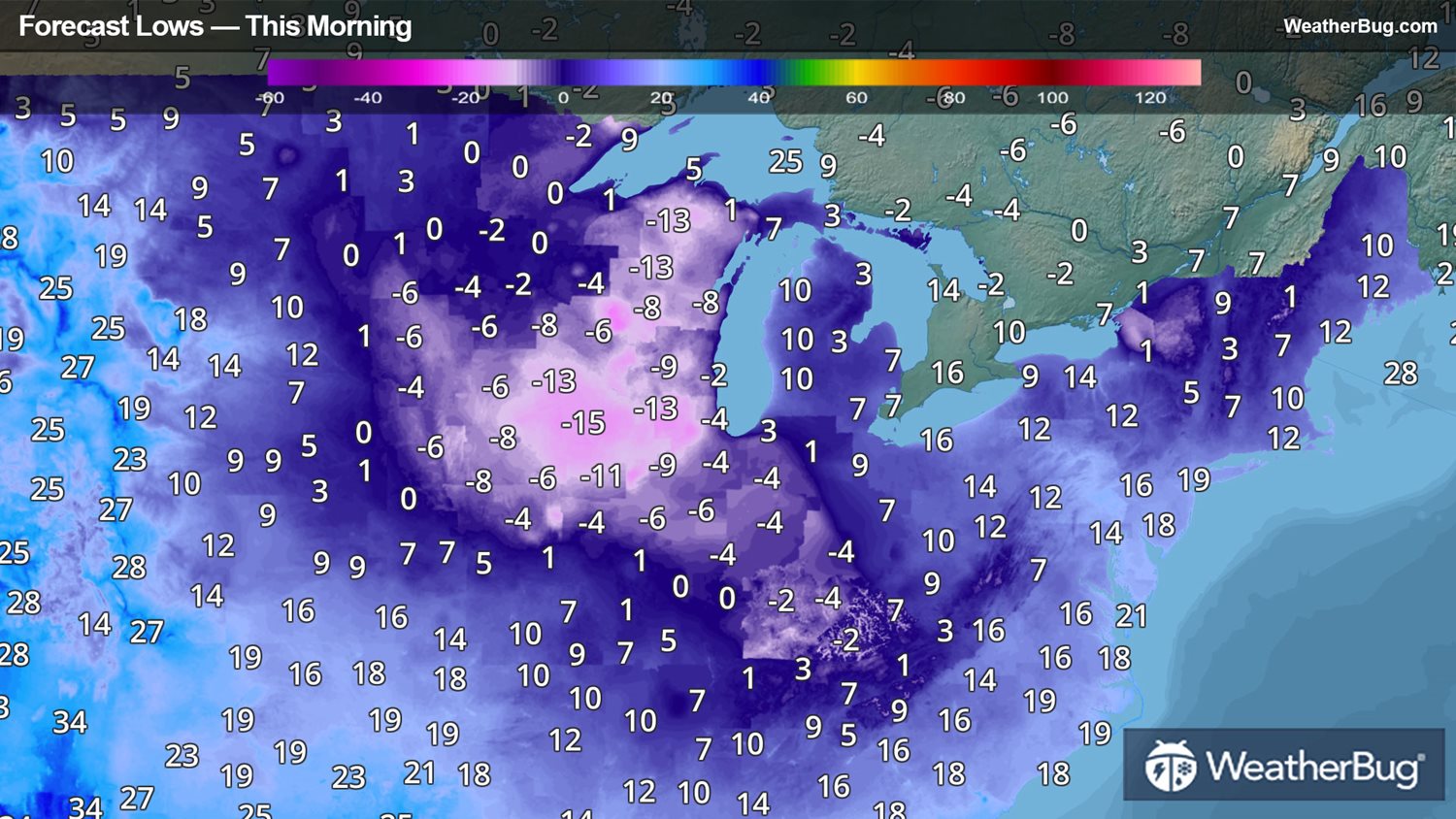 Bitter Chill Continues for Midwest, East | WeatherBug