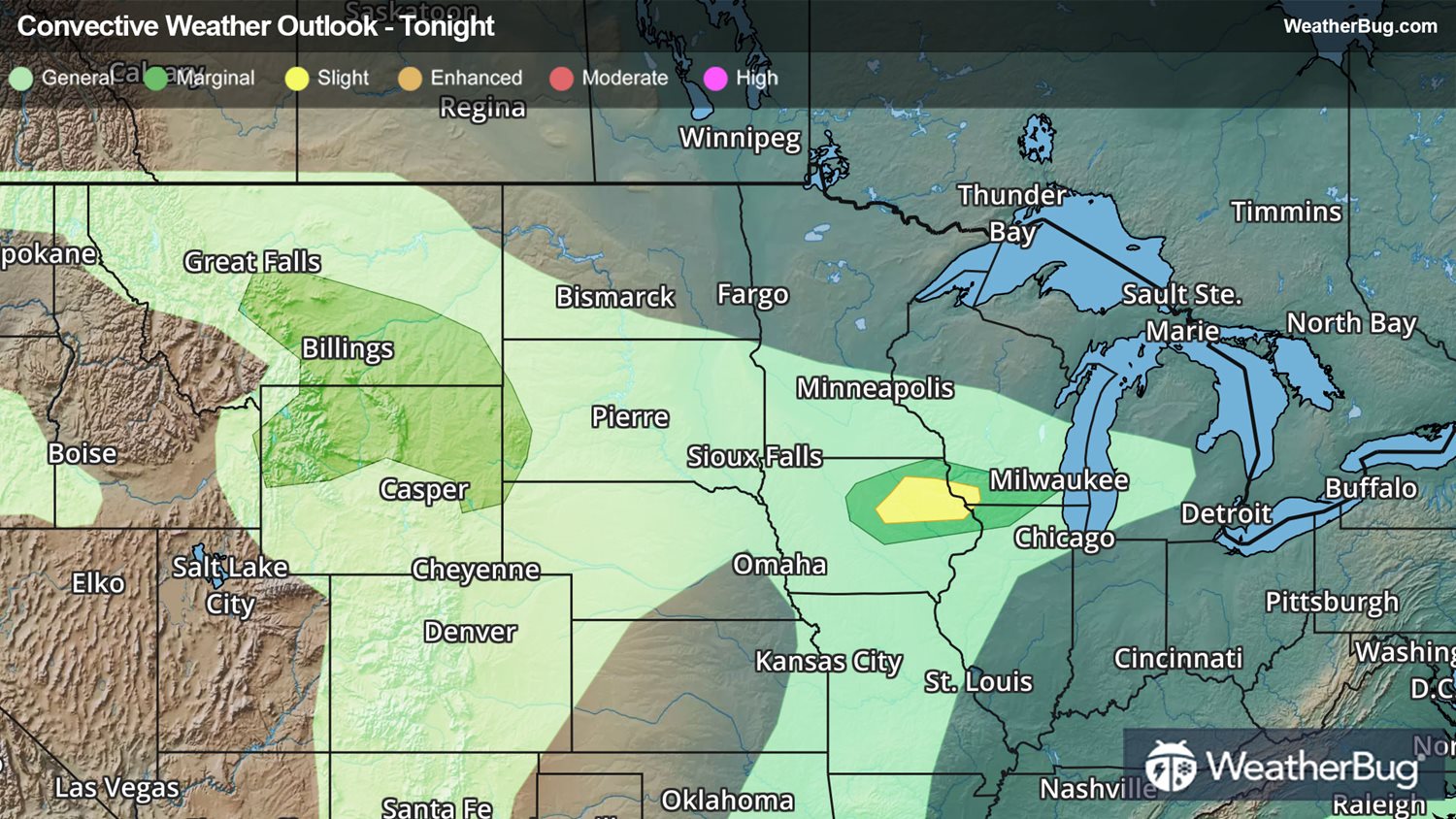 Severe Storms Rumble Across Iowa and the Northern Rockies Tonight ...