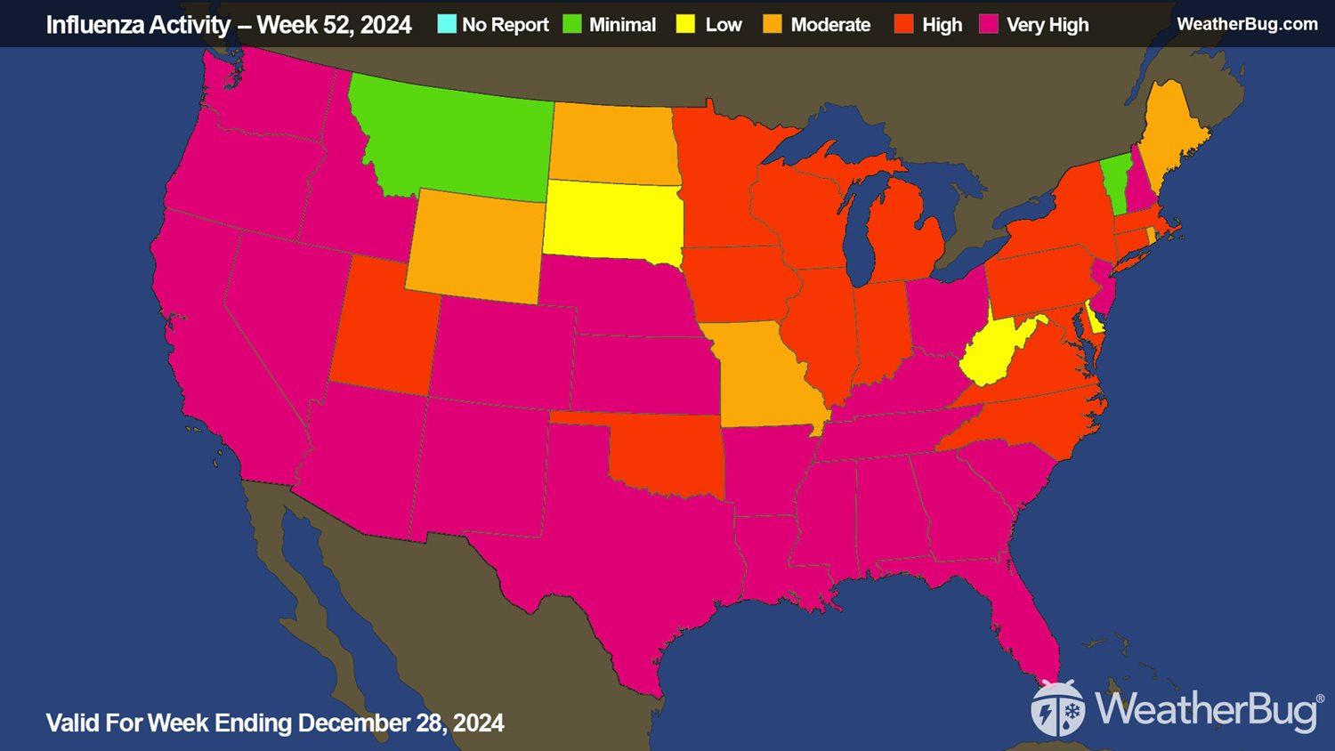 Weekly Flu Update: Flu Season Spreads Across the US | WeatherBug